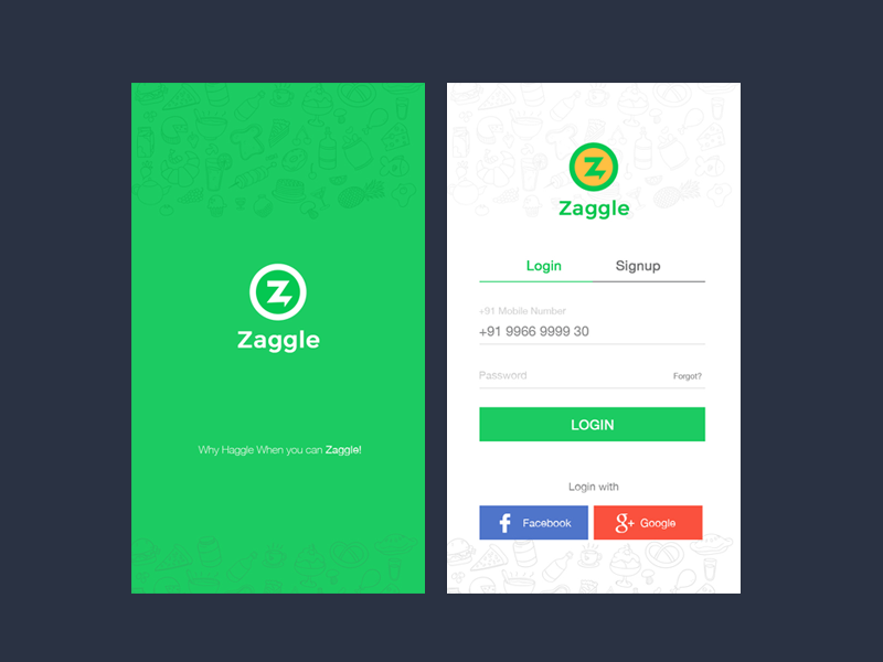 Zaggle app redesign concept by Srinivasulu Palle on Dribbble