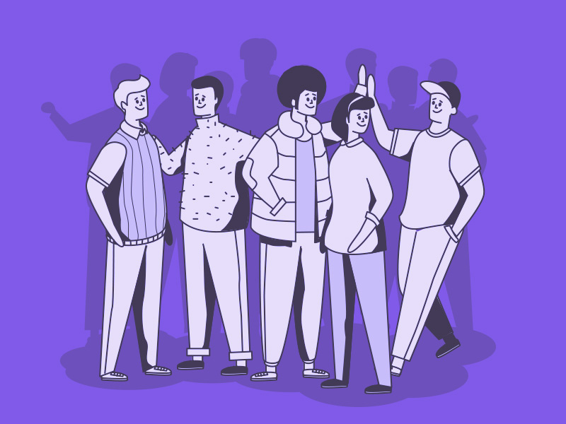 Friends by mazekey on Dribbble