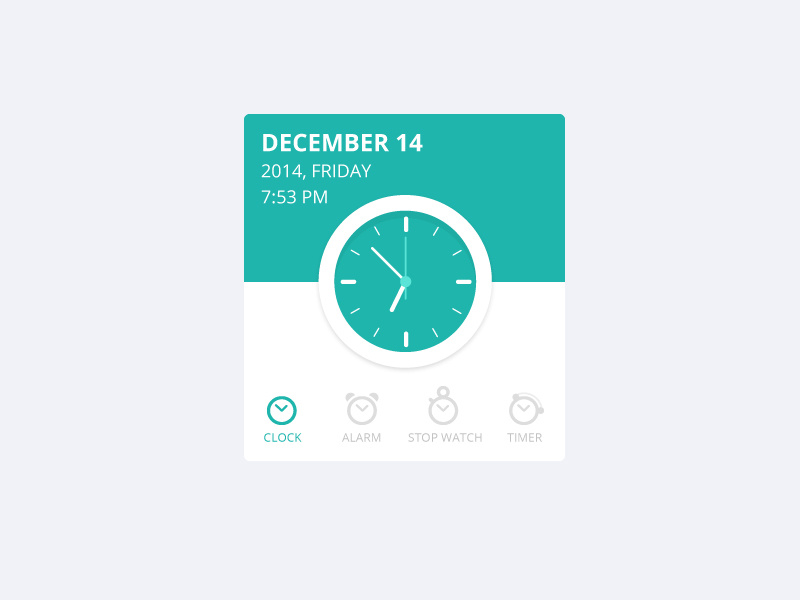 Analog Clock by Theme Bucket on Dribbble