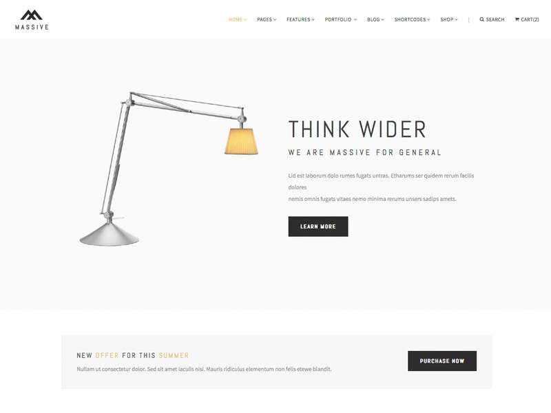 Massive multipurpose html theme by Theme Bucket on Dribbble