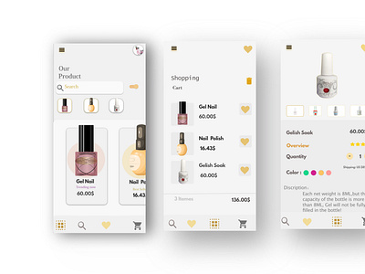 Beauty App Design UX UI by Douglas Graphie on Dribbble
