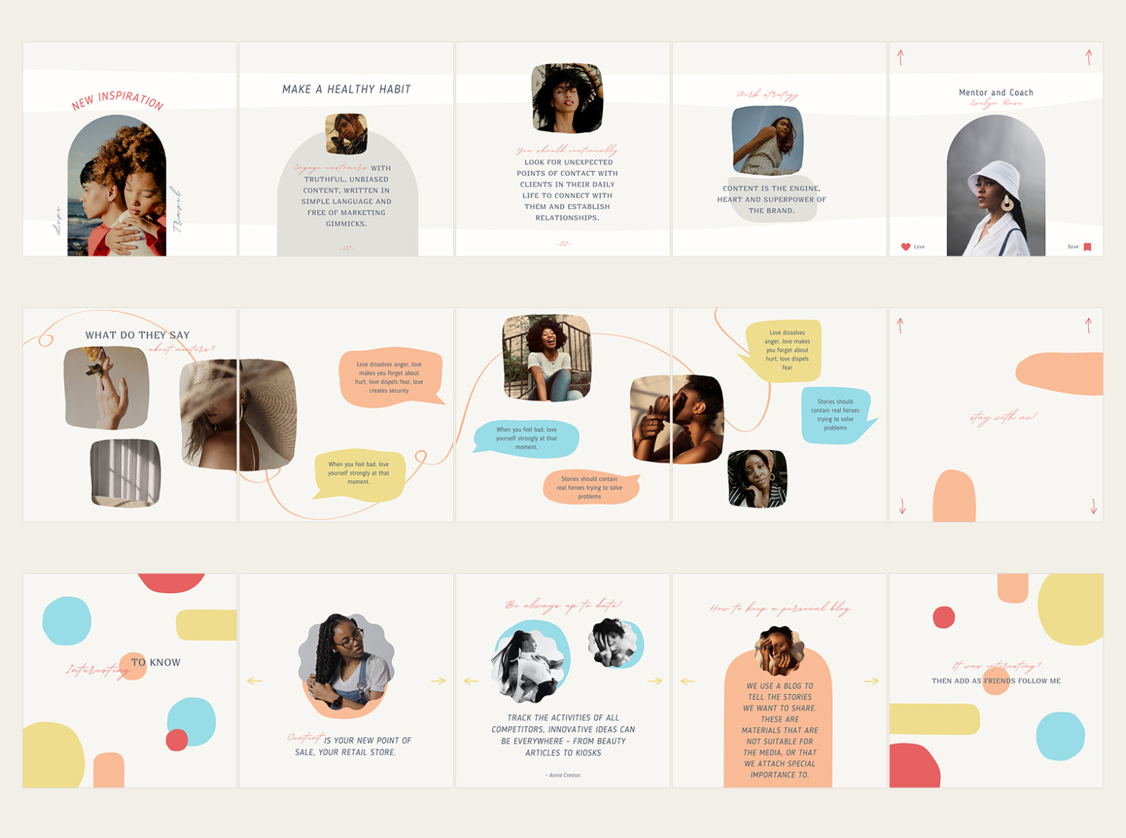 Coach Carousel Templates by Tatyana Gorokhova on Dribbble