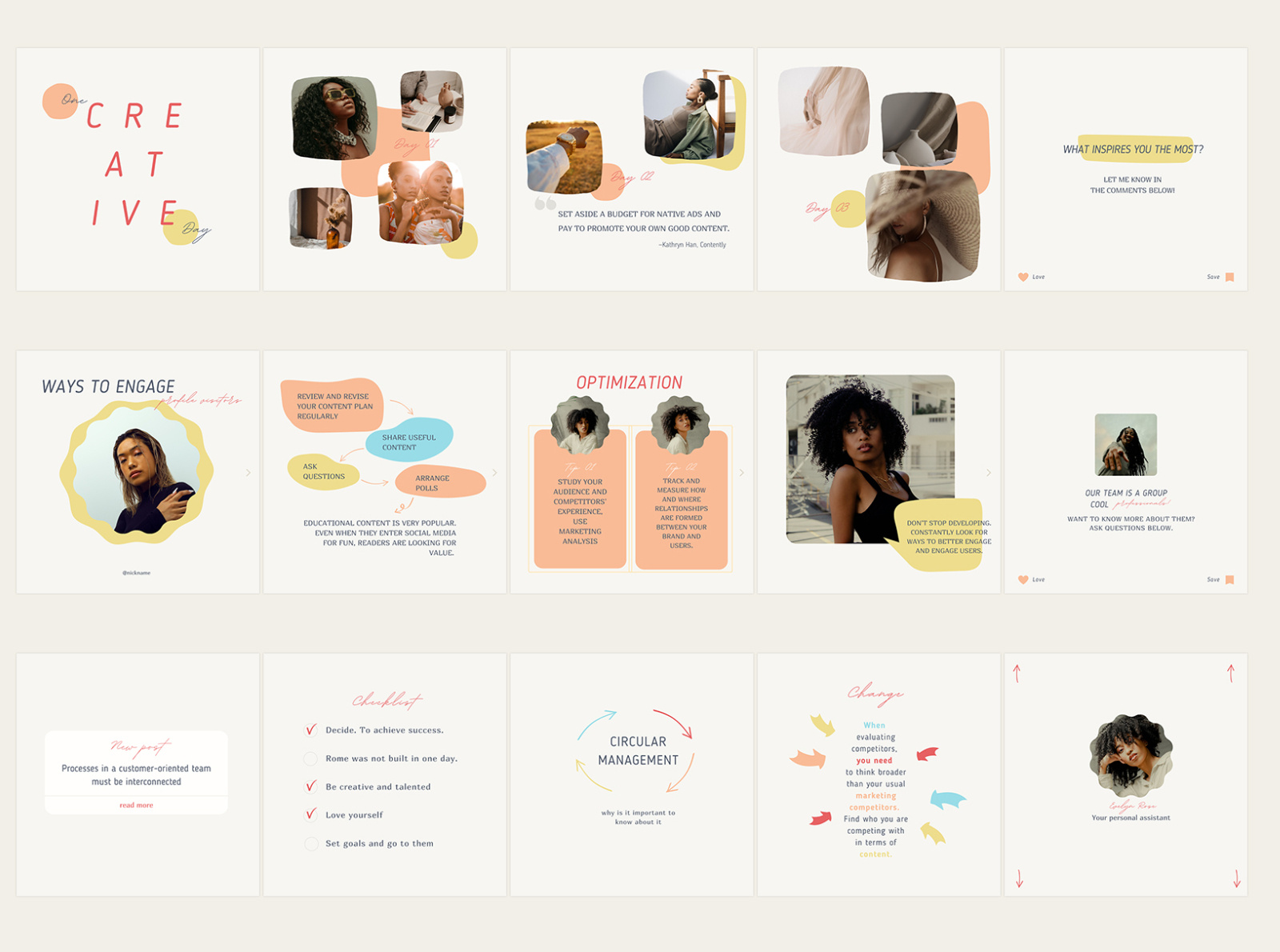 Coach Carousel Templates by Tatyana Gorokhova on Dribbble