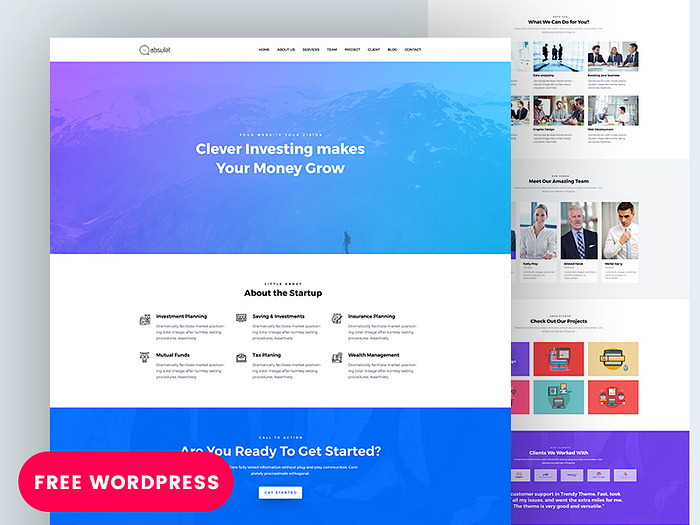 Business Zone - A Free WordPress Theme by Md Eftakher 👋 on Dribbble