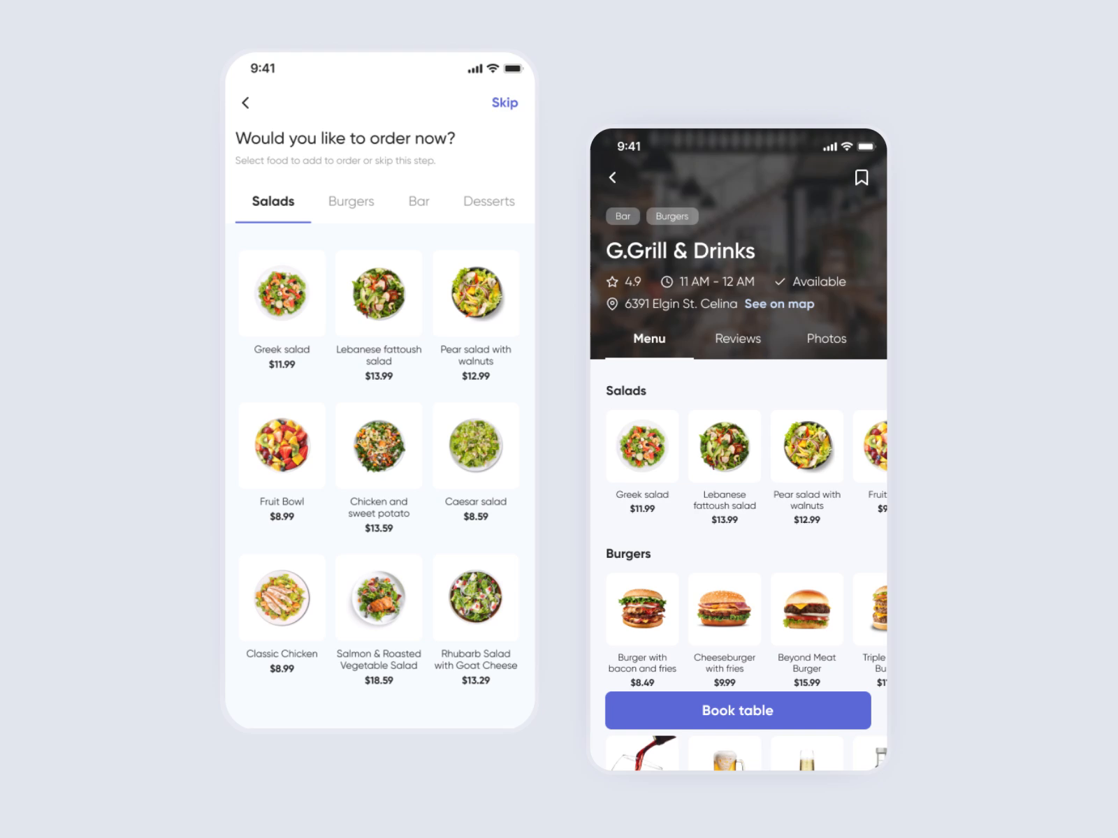 Table Booking & Online Ordering App Concept - Ordering Food by ...