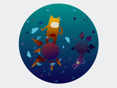 cosmic monsters by Olga Mzhvyachni on Dribbble