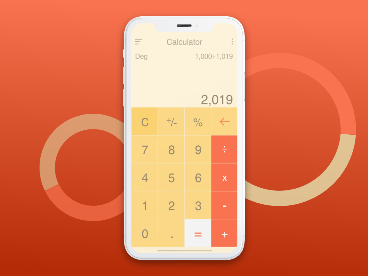 Calculator UI Design by Egi Dwi S on Dribbble