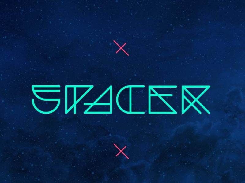 Spacer Free Space Feel Font by Kendrick Smith on Dribbble