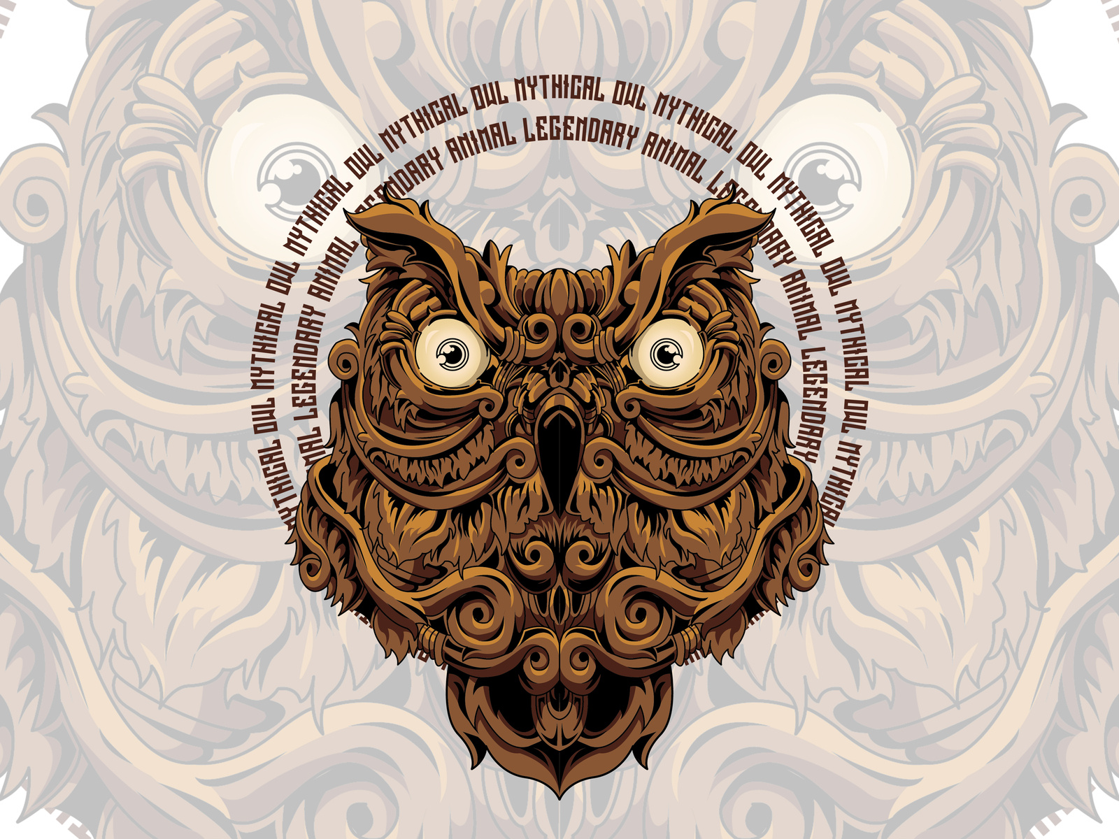 Mythical Owl by Nizar Wildani on Dribbble