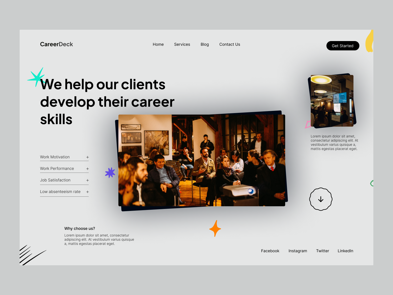 Business Website Exploration by Muskan Jassal on Dribbble