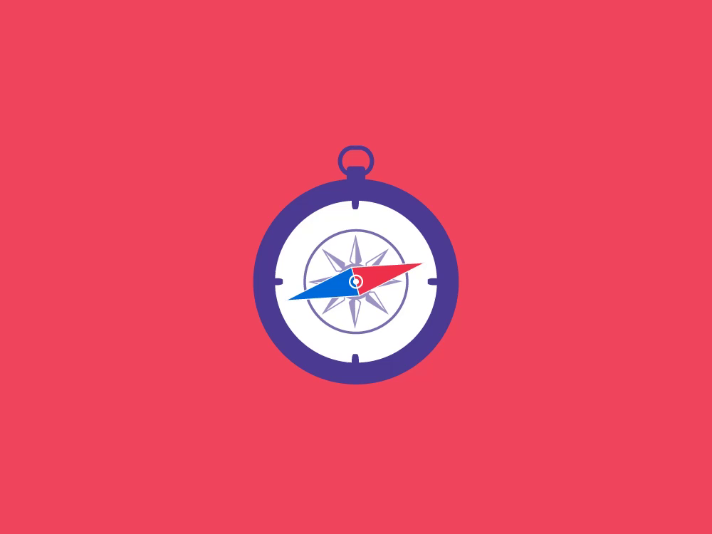 Animated Compass Icon by rosleigh roberts on Dribbble