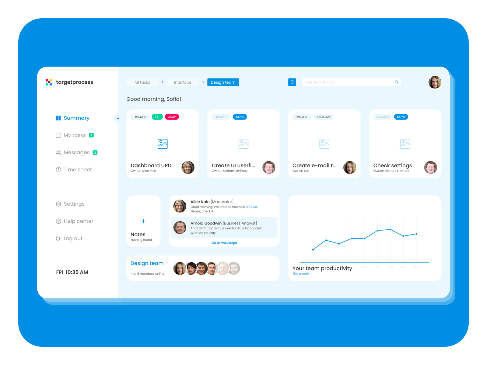Targetprocess Dashboard UI Concept by Eugene K on Dribbble