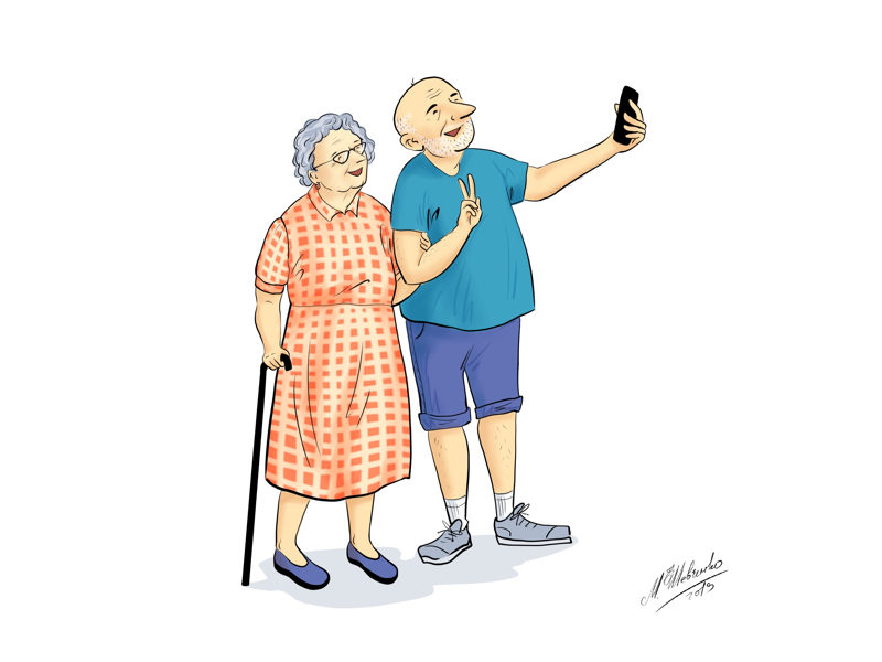 Happy old ness by Maria Shevchenko on Dribbble