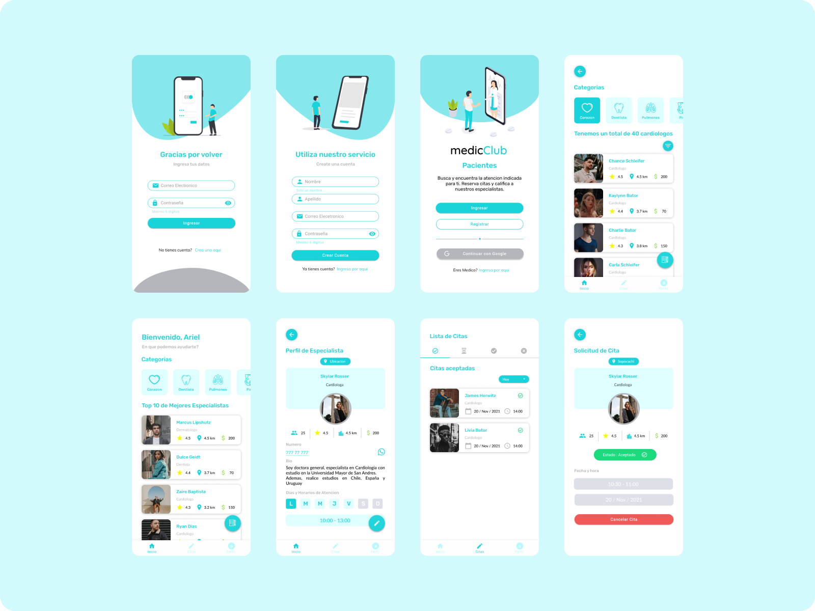 MediClub 🩺 by ariel colque on Dribbble