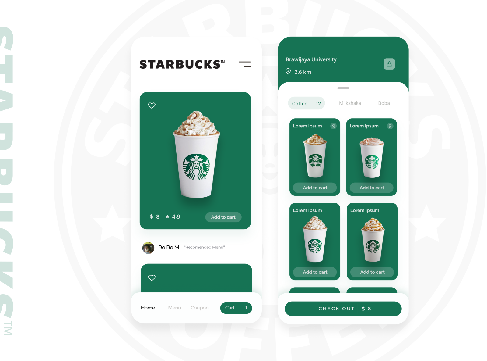 Starbucks by David on Dribbble