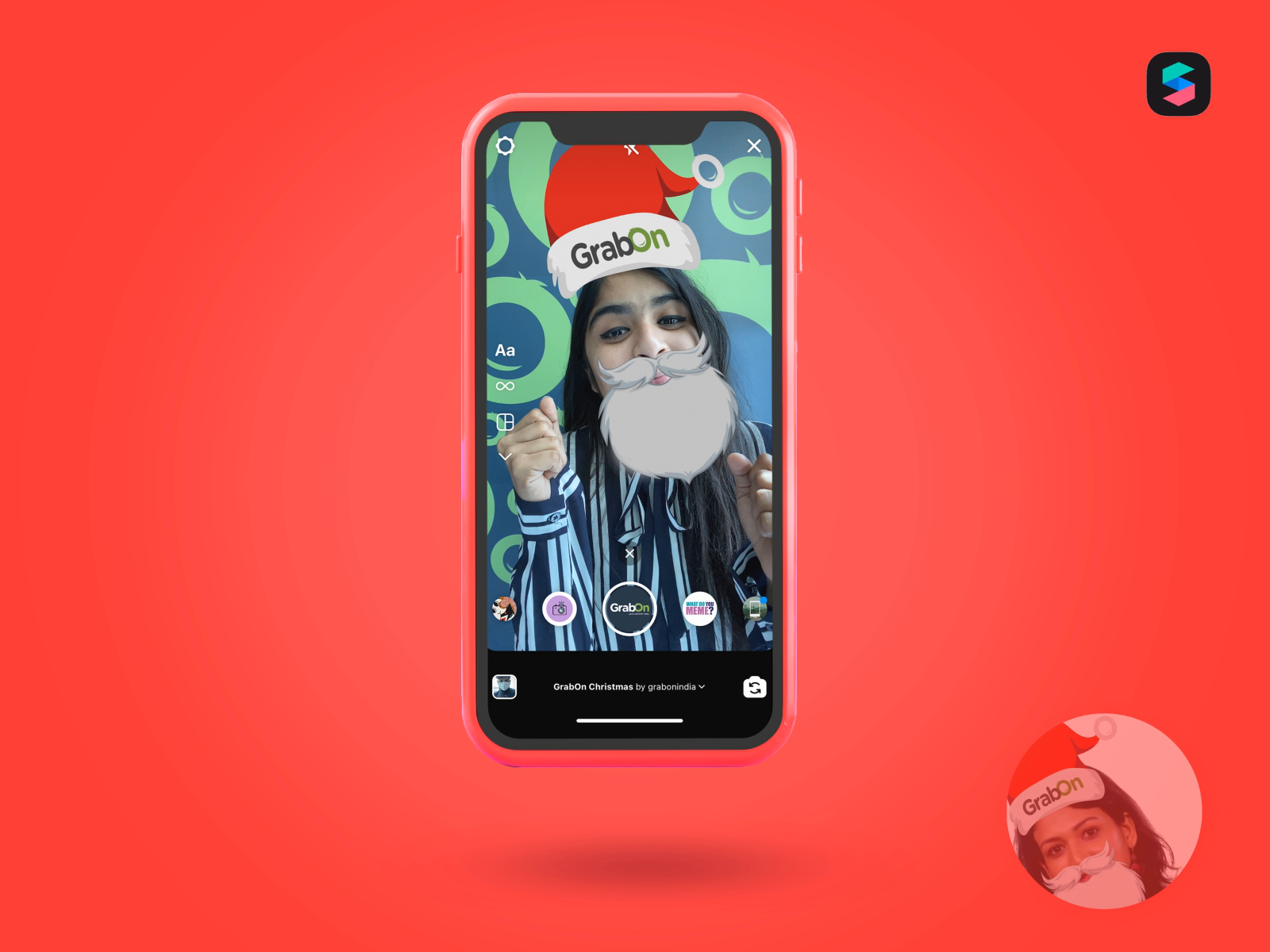 Christmas AR Filter - Santa Claus by Vempati Bala Tatwick on Dribbble