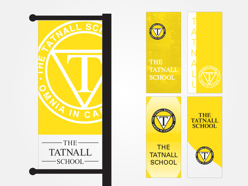 School Pole Banners by Maria Black on Dribbble