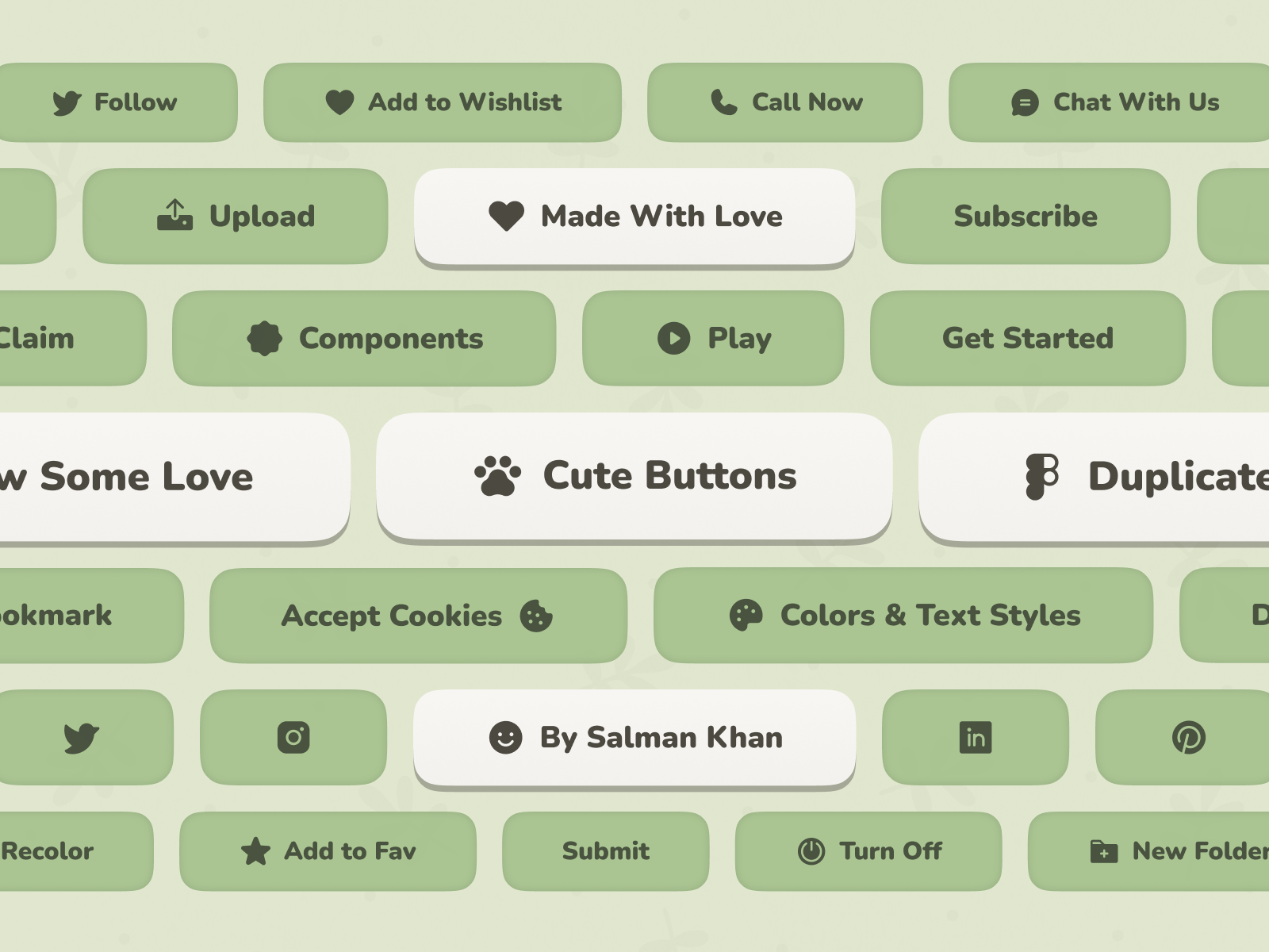 Cute Buttons by Salman Khan on Dribbble