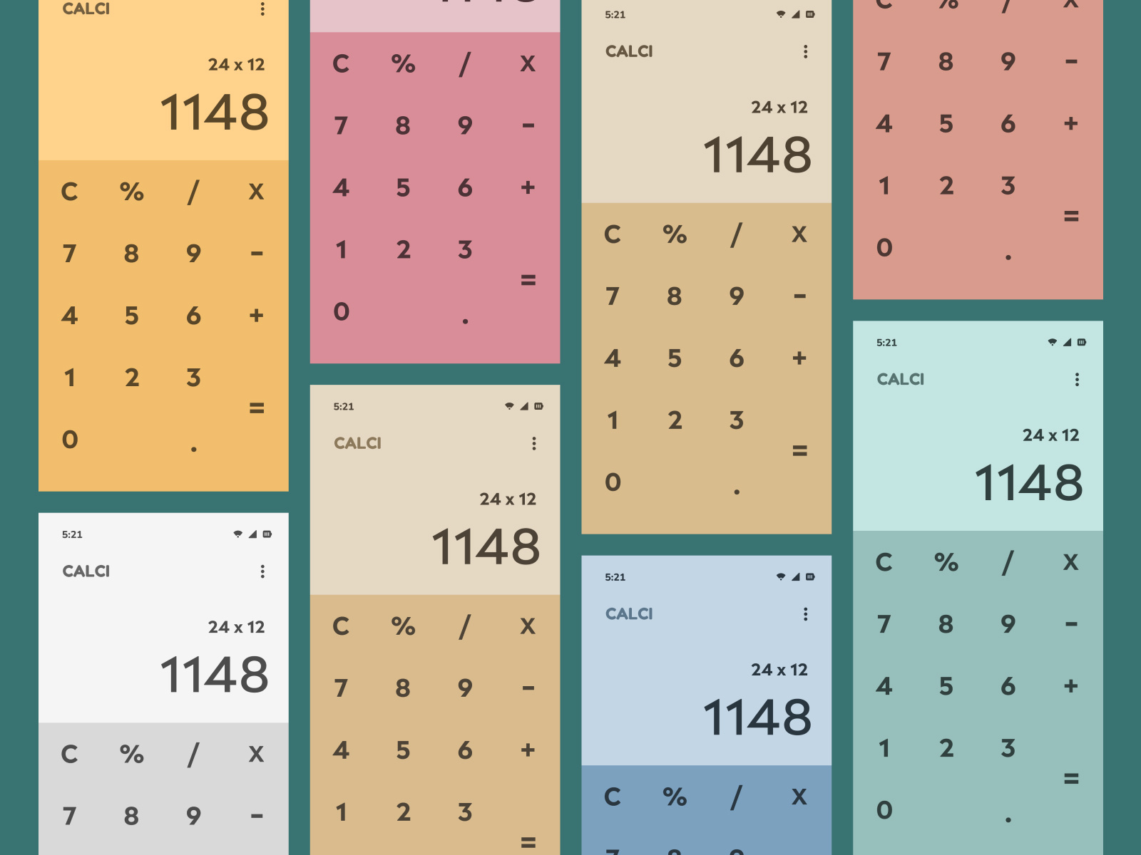 Colorful Calculators 2.0 by Salman Khan on Dribbble