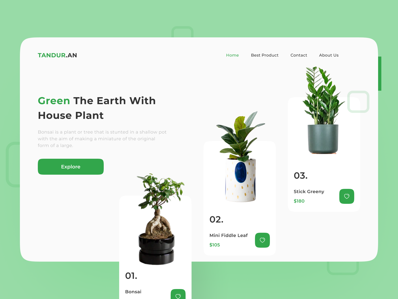 Plants Landing Page by Product Experience on Dribbble