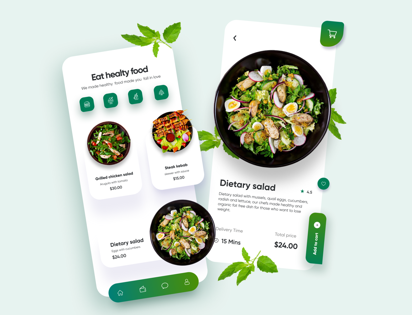Food Mobile App Design by Shaafi Ahmad 🐉 for ConvrtX on Dribbble