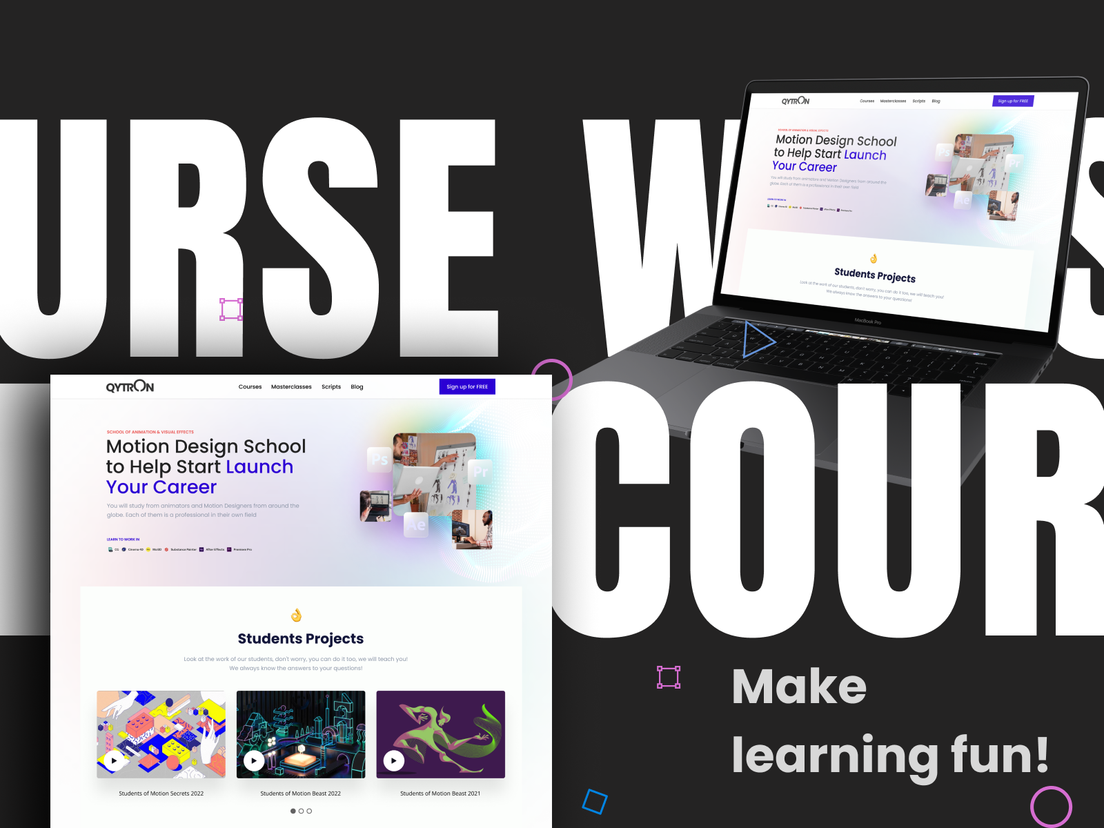 Online Course Website | E-learning Landing Page by Elizabeth on Dribbble