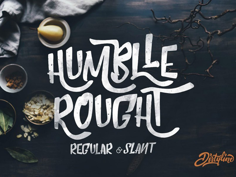 Humblle Rought Free Typeface by Cat Ox on Dribbble