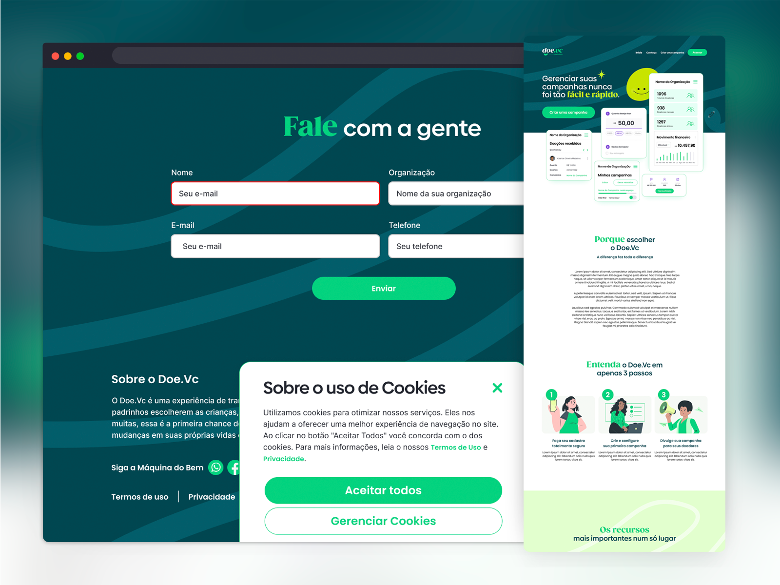 Interface design for Landing Page Donation Platform by Charles Bamam on ...