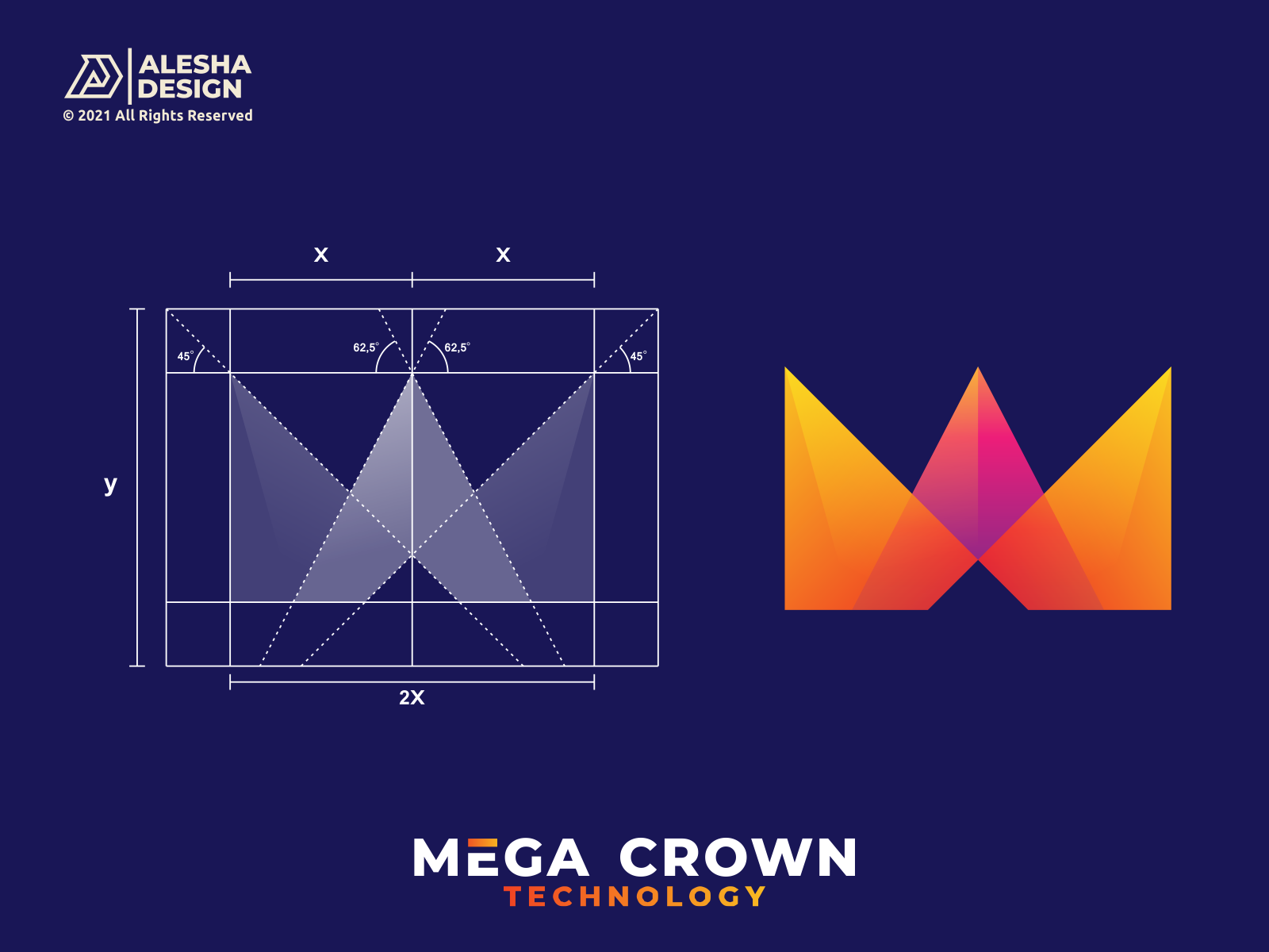 Mega Crown Logo Concept by alesha design on Dribbble