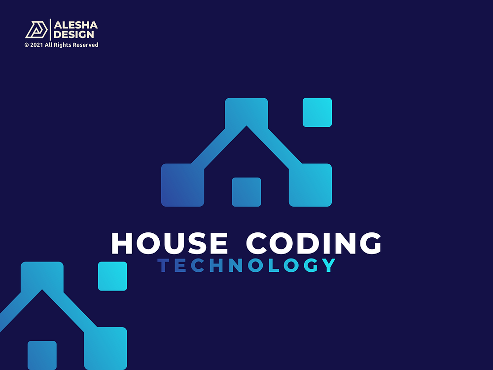 House Coding Logo Concept by alesha design on Dribbble