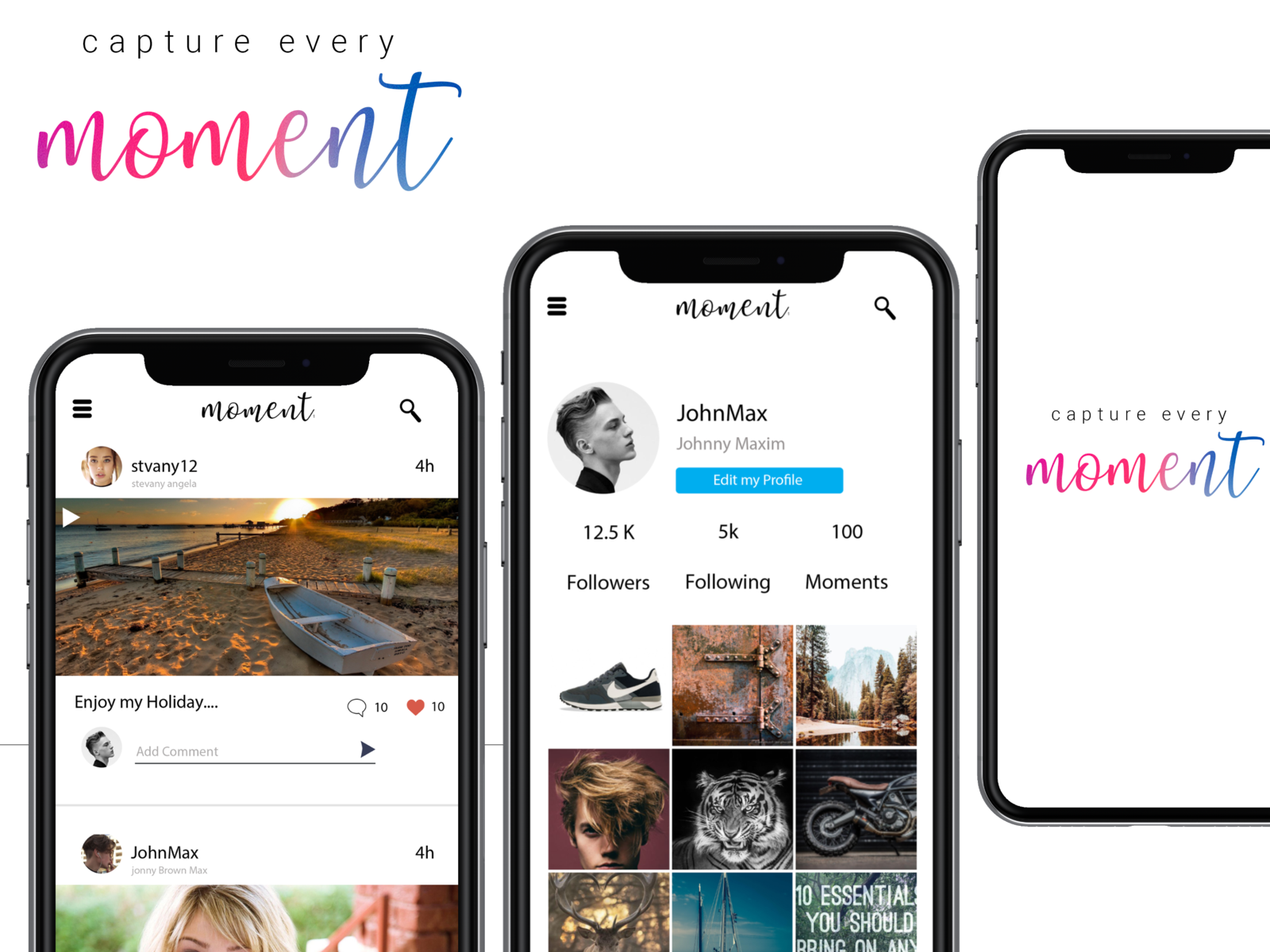 Moment Appd by EGA ADITYA on Dribbble