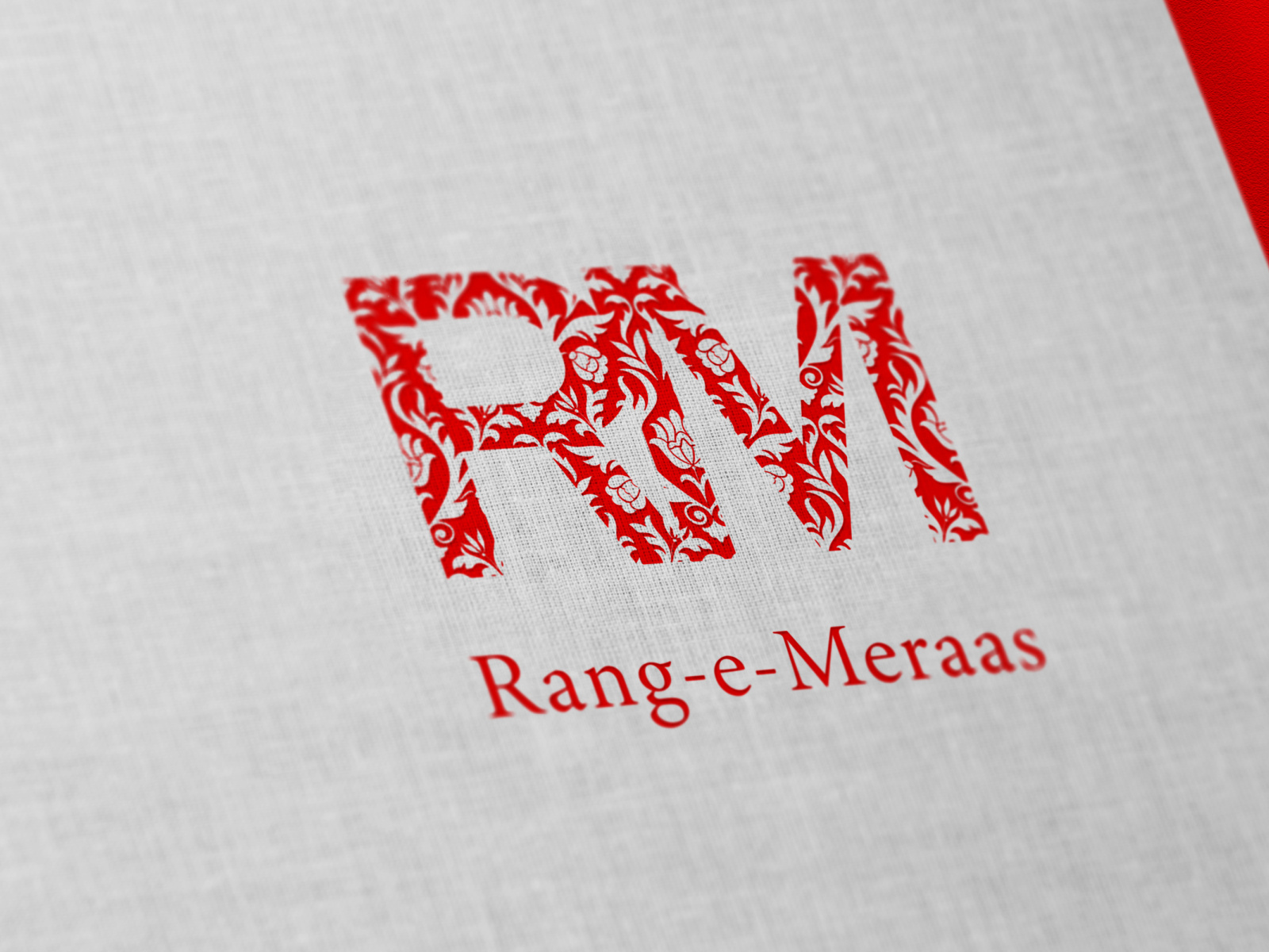 Rang-e-Meraas Logo Design by Daniyal Farrukh on Dribbble