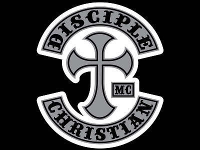 Disciple Christian Motorcycle Club Sticker by Pixel Rubble on Dribbble