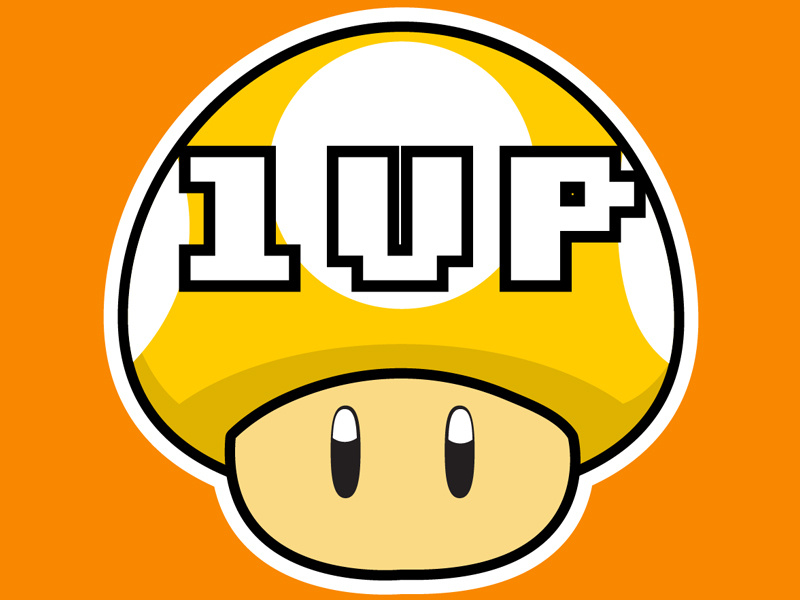 1 UP by Pixel Rubble on Dribbble