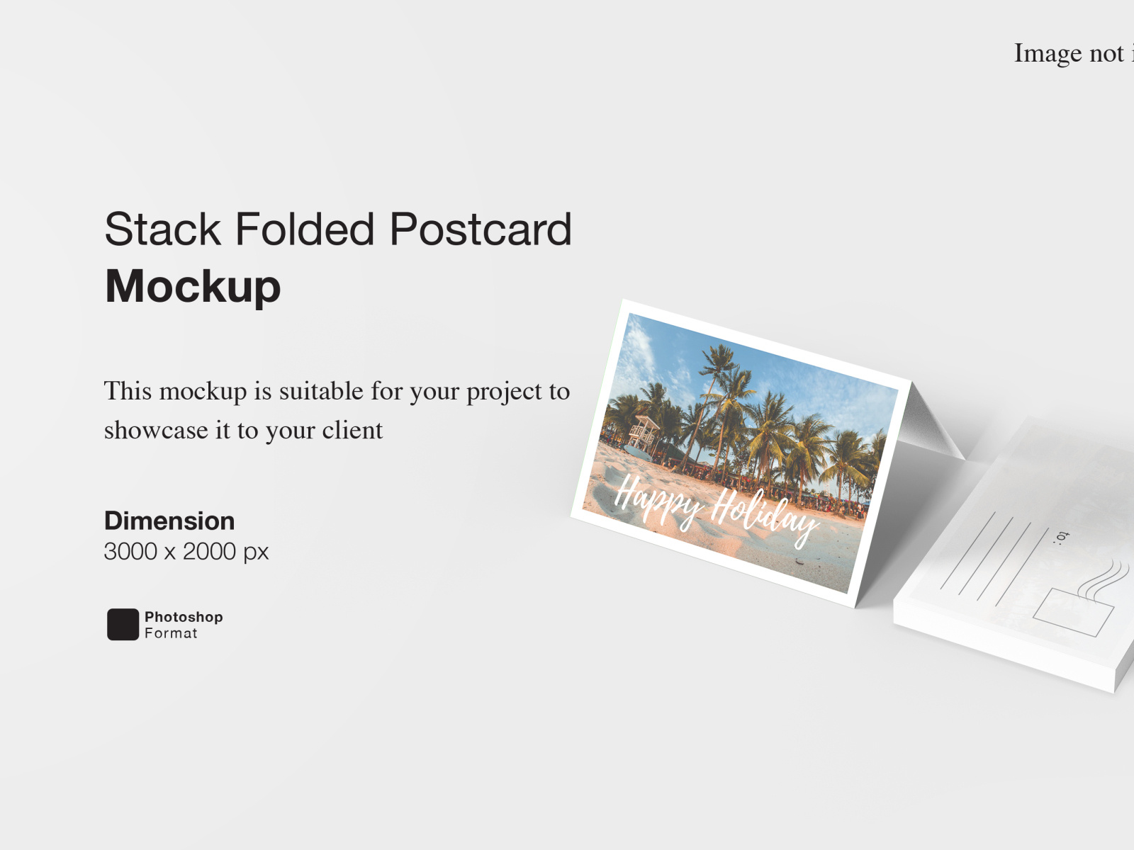 Stack Folded Postcard Mockup by ianmikraz on Dribbble