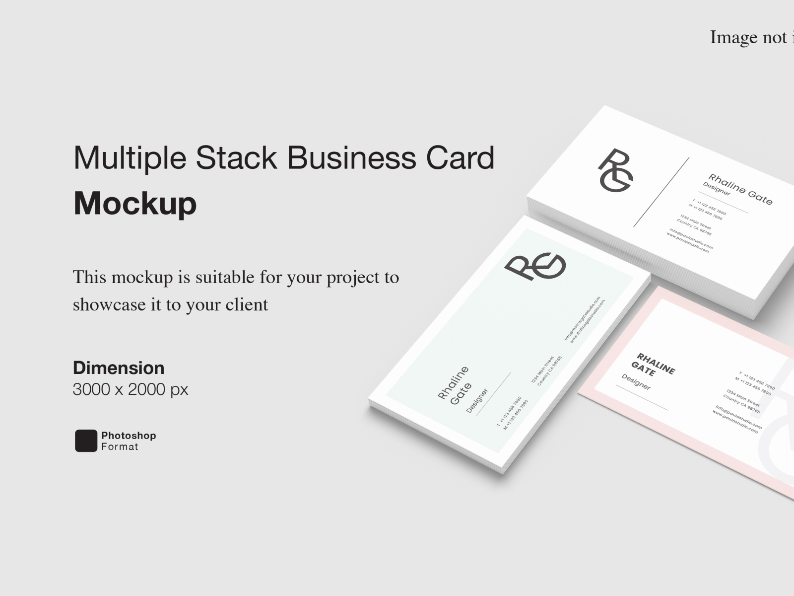 Multiple Stack Business Card Mockup by ianmikraz on Dribbble