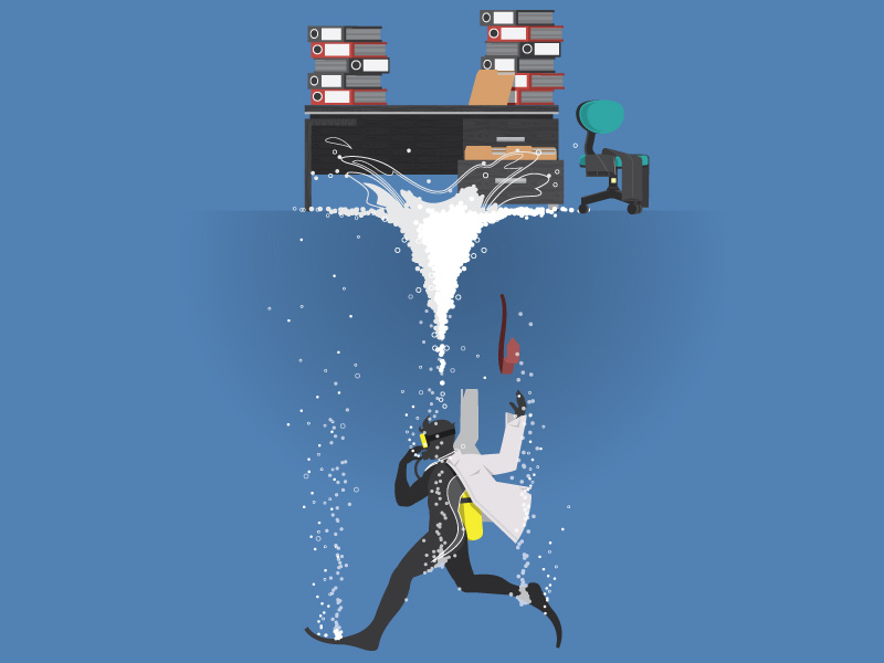 Diver by Tey Chin Guan on Dribbble