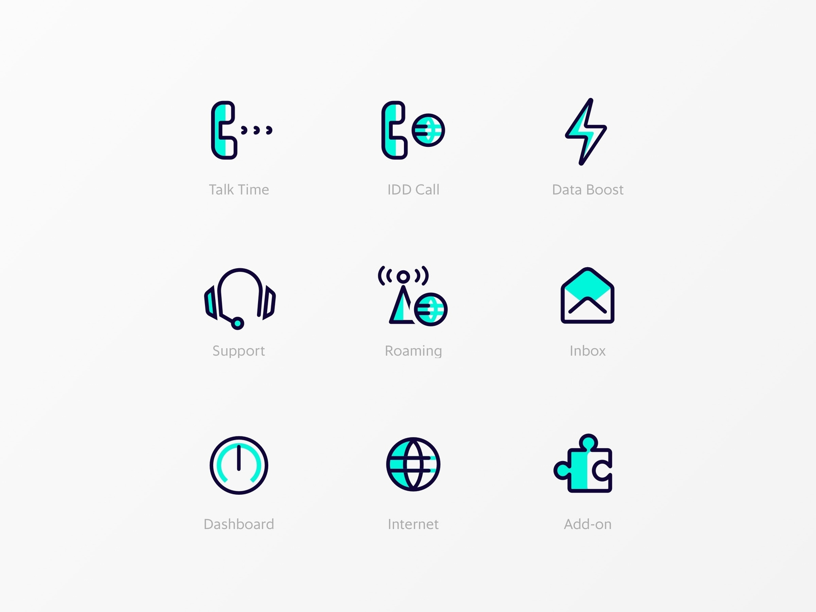 Telco App Icon Exploration by Tey Chin Guan on Dribbble