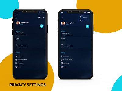 Privacy Settings by Anthony Buchi C. on Dribbble