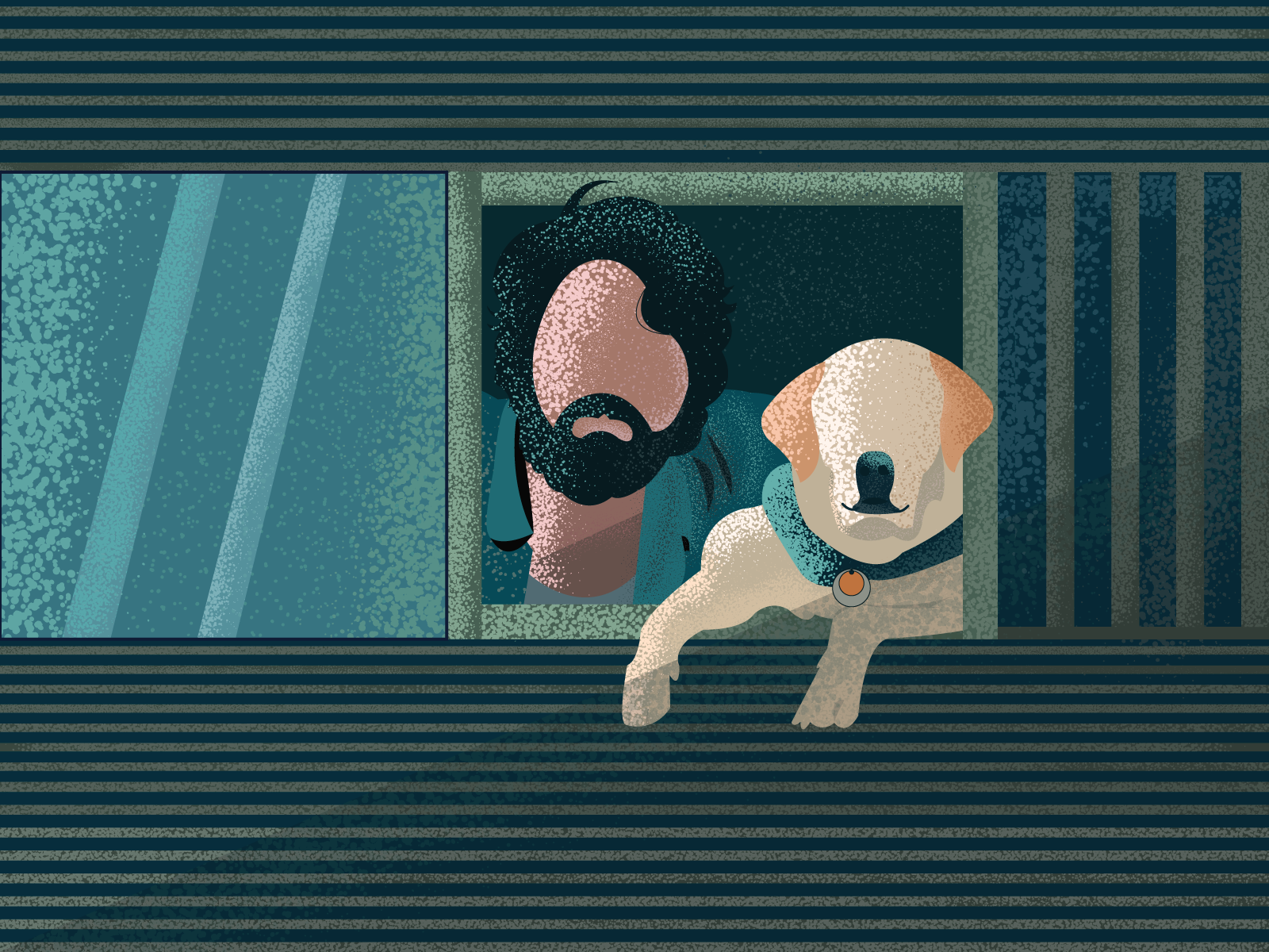 Dharma with his Charlie by vikram J R on Dribbble