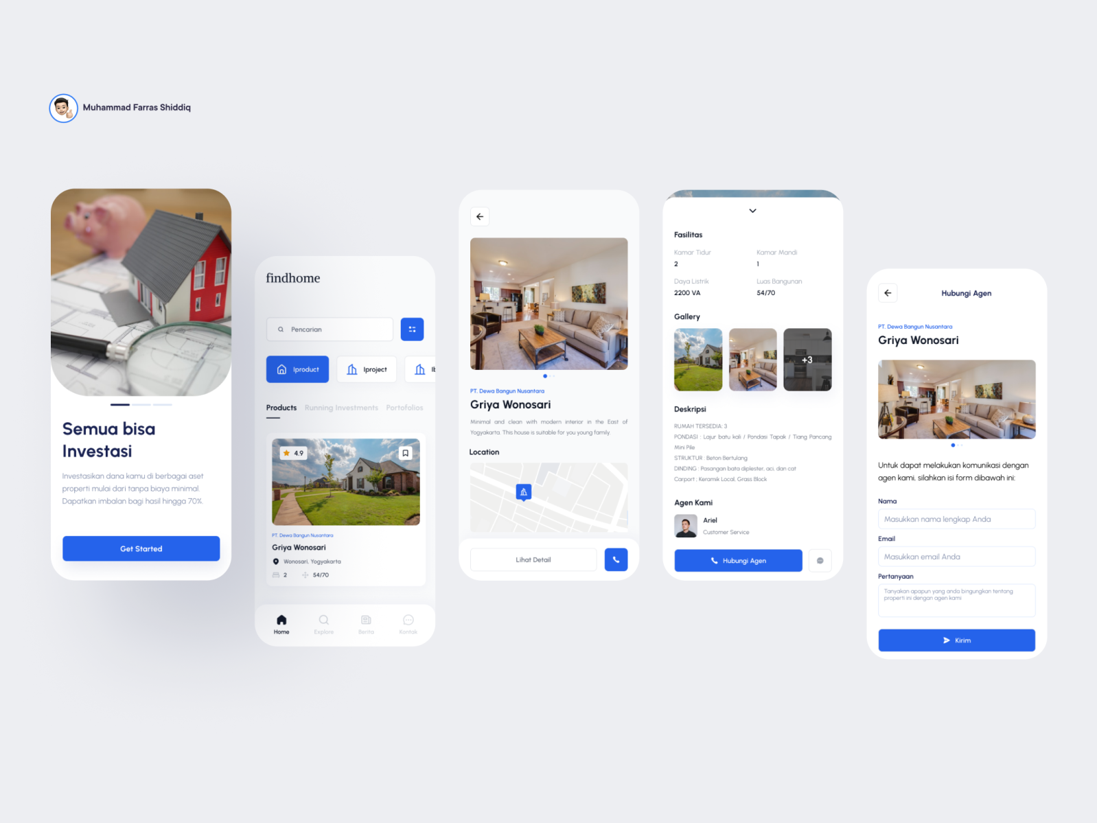 #Exploration - Findhome App - Construction Mobile App by Farras Shiddiq ...