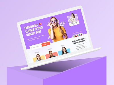 Fashion Store Web Header by Sajib Das Supriyo on Dribbble