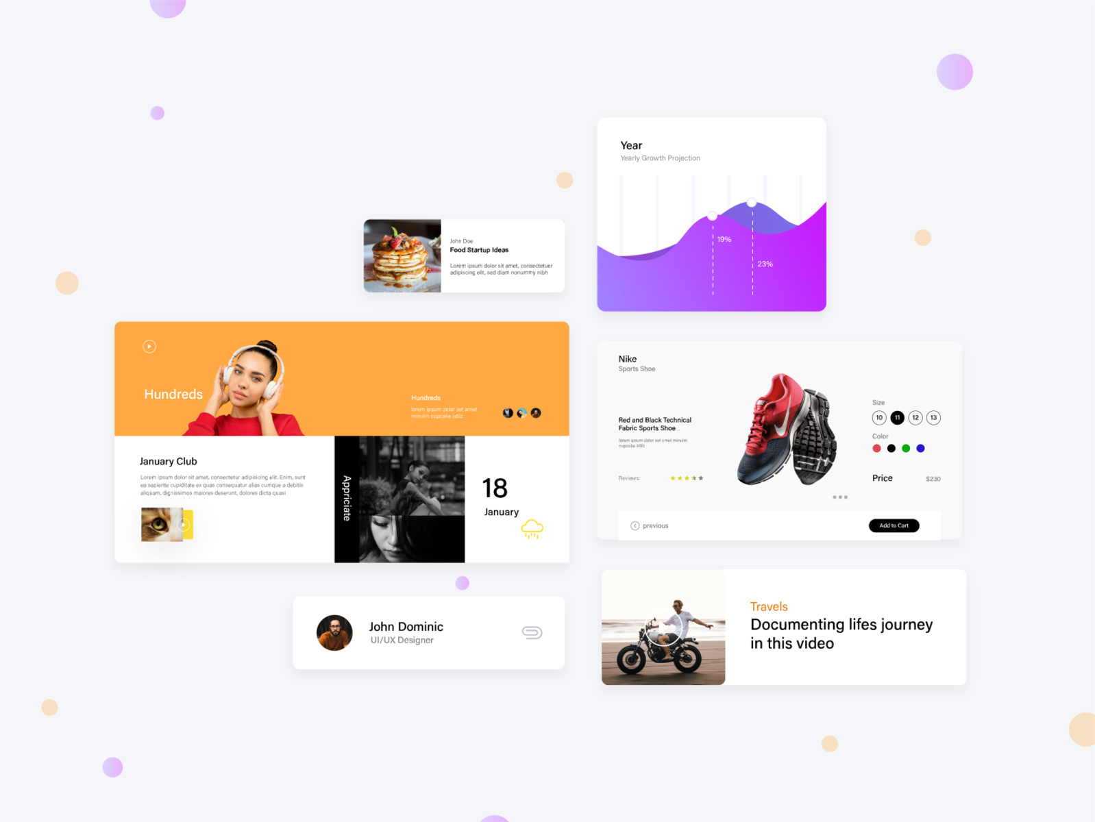 UI elements design by Appclust on Dribbble