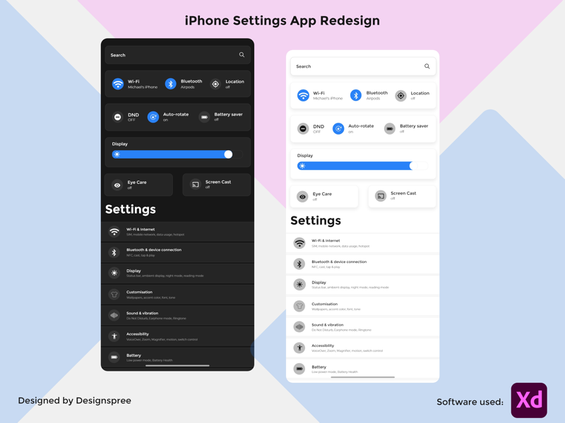 iPhone Settings App Design Concept 🔥💯🚀 by Michael Shodipo - Product ...