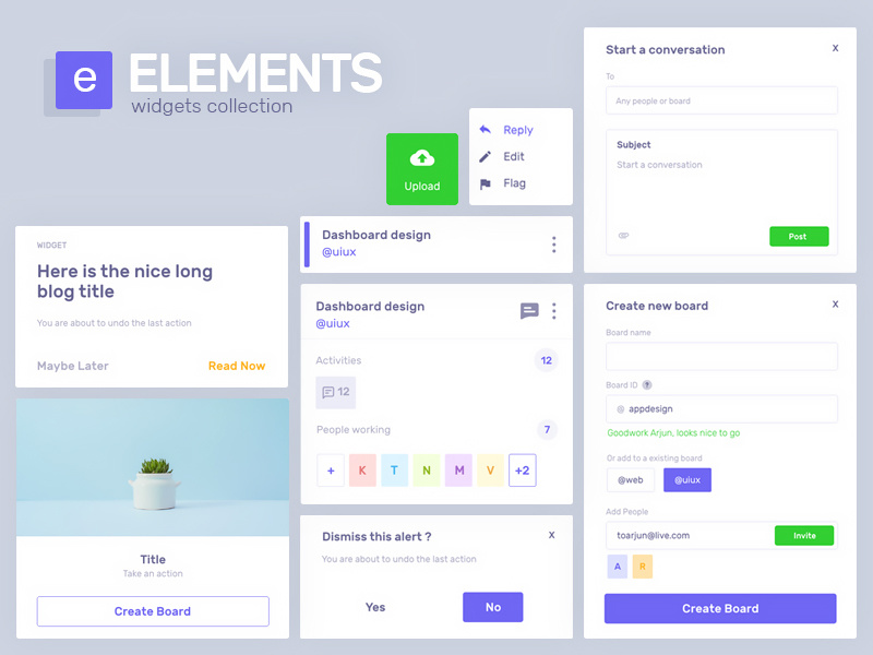 Elements by Arjun S on Dribbble