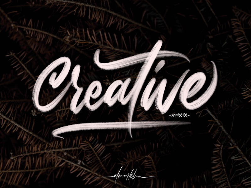 Creative - Lettering Brush by Almarkhatype on Dribbble