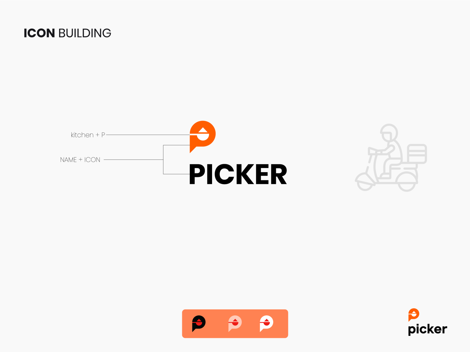 Icon / Logo Design for Picker Food delivery application by Shohag ...