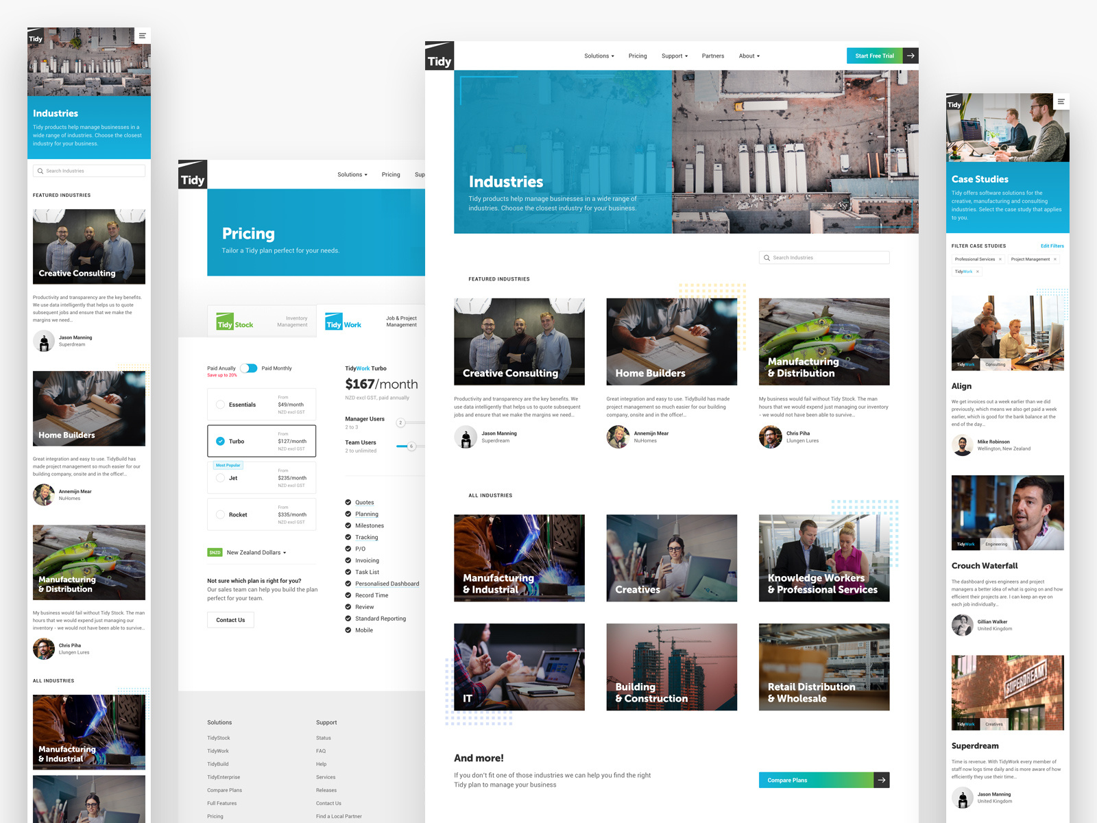 Tidy website redesign 2 by Benek Lisefski on Dribbble