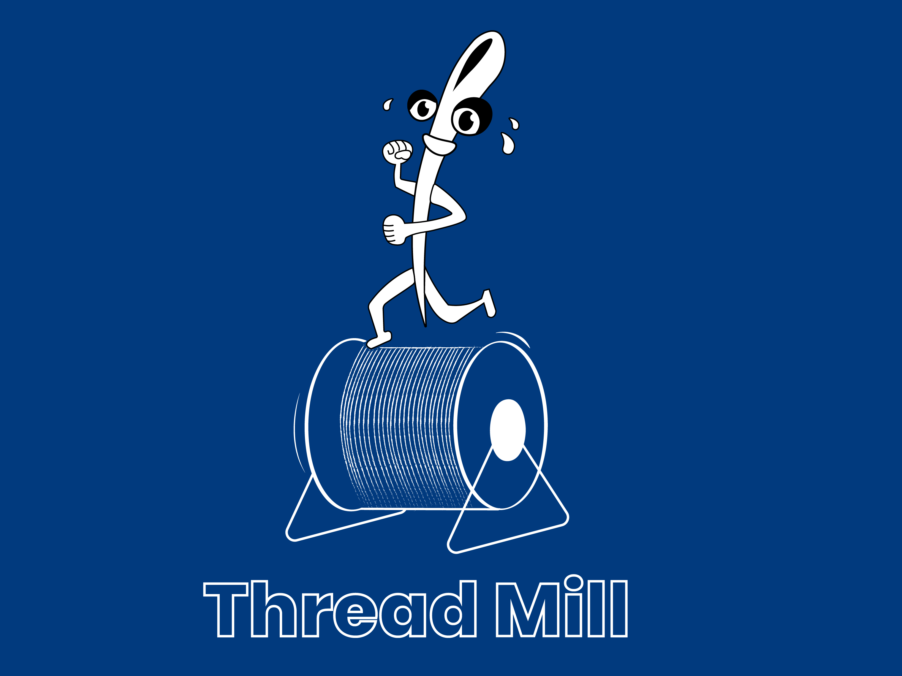 Thread Mill | Vector Illustration by Y Aakash on Dribbble