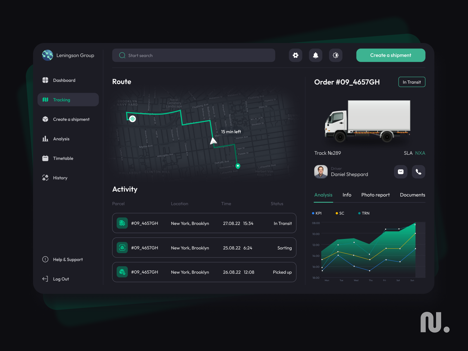 Shipment Tracking App by Natalia Chirkova on Dribbble